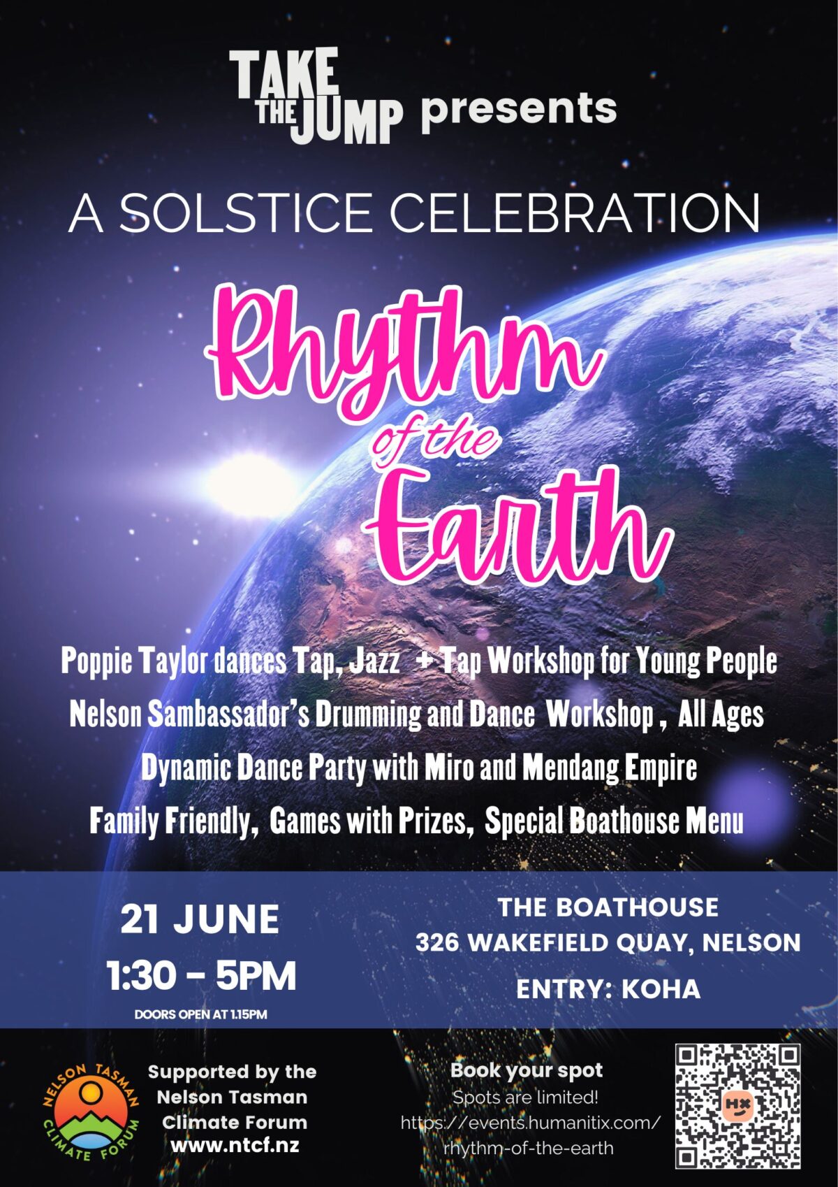 Winter Solstice Rhythm Of The Earth - The Boathouse Nelson