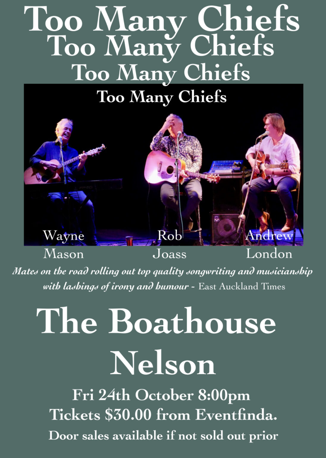 Too many chiefs - The Boathouse Nelson