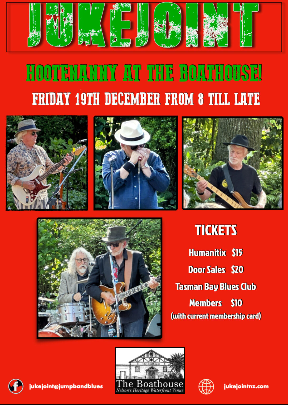 Events Line Up - The Boathouse Nelson